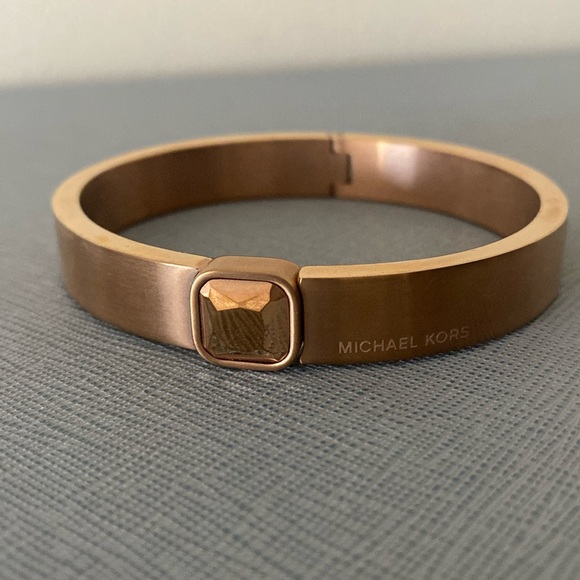 Michael Kors | Jewelry | Michael Kors Rose Gold Bangle Bracelet | Poshmark